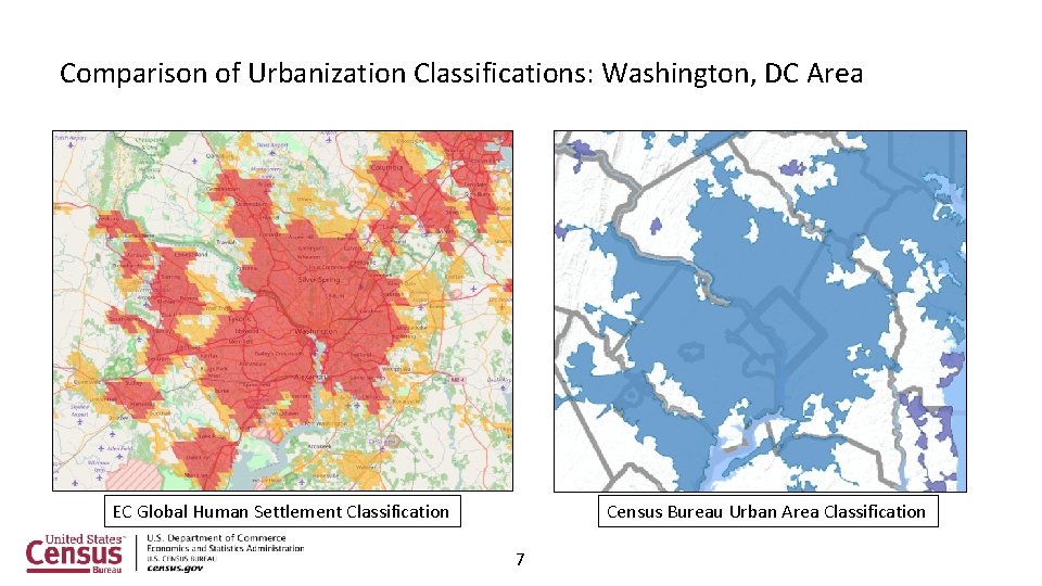 Comparing the Degree of Urbanization to the US