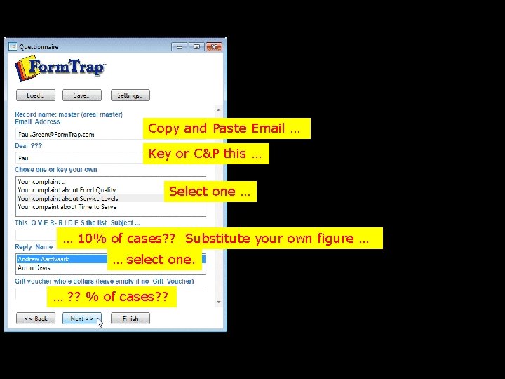 Express Email Customer Emails in seconds that read