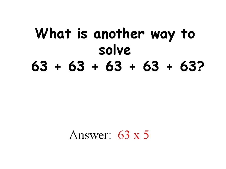 Topics 5 and 6 Review What multiplication number