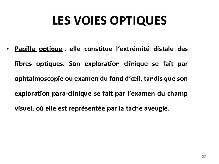 ANATOMIE DU GLOBE OCULAIRE Anne Acadmique 2019 2020