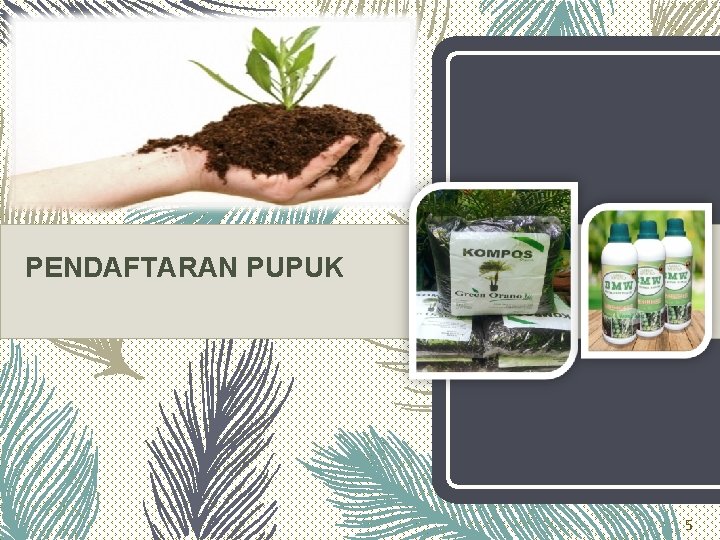 KEBIJAKAN PENDAFTARAN PUPUK DI INDONESIA DIREKTORAT PUPUK DAN