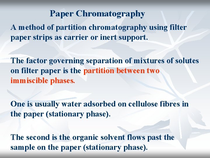 Chromatography History Mikhail Tswett Russian 18721919 Botanist In