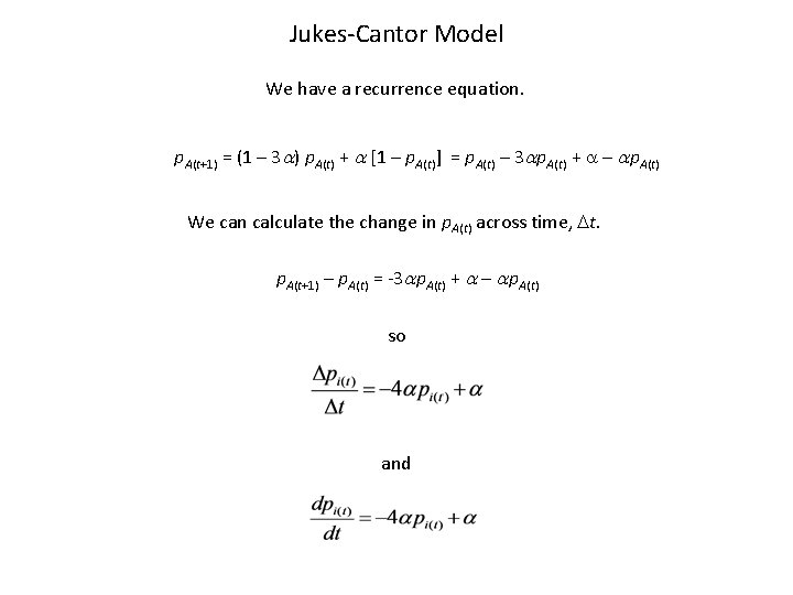 Lecture 10 Models of DNA Sequence Evolution Correct