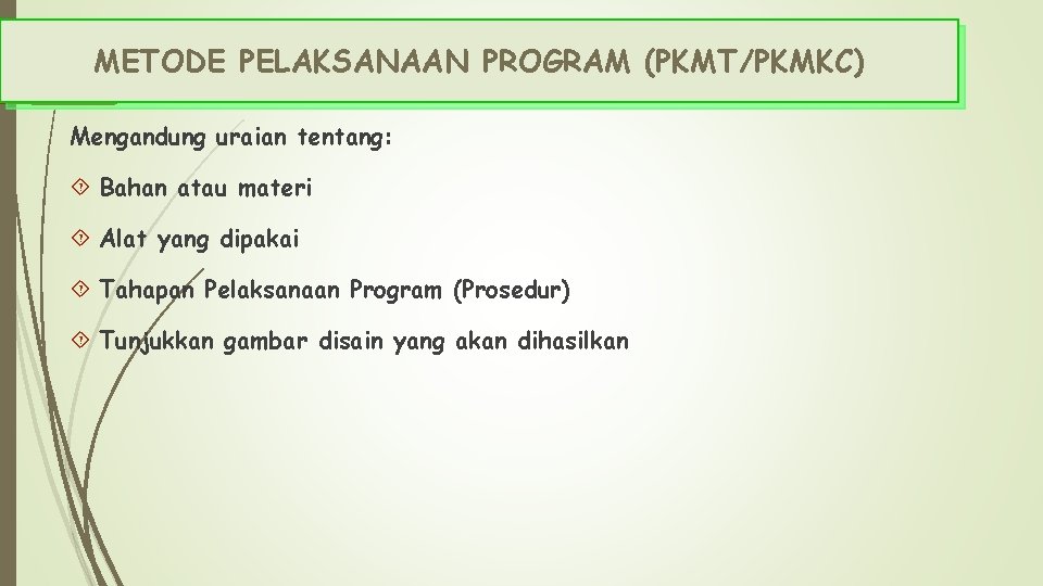TEKNIK PENULISAN PROGRAM KREATIVITAS MAHASISWA Konsep Dasar PKM