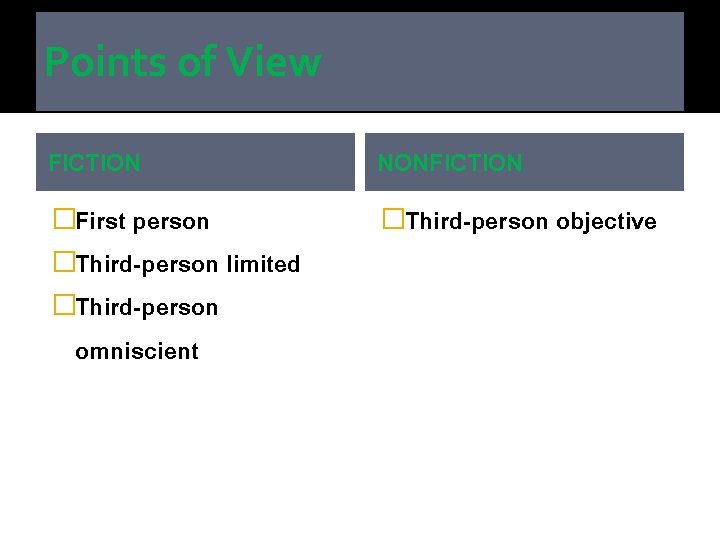 8 Essential Literary Elements English 5 th Grade