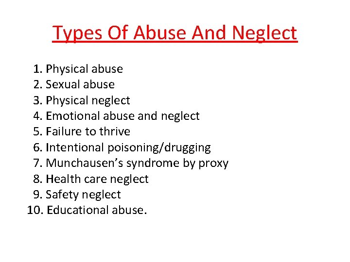 Topic Child Abuse And Neglect Introduction Child abuse