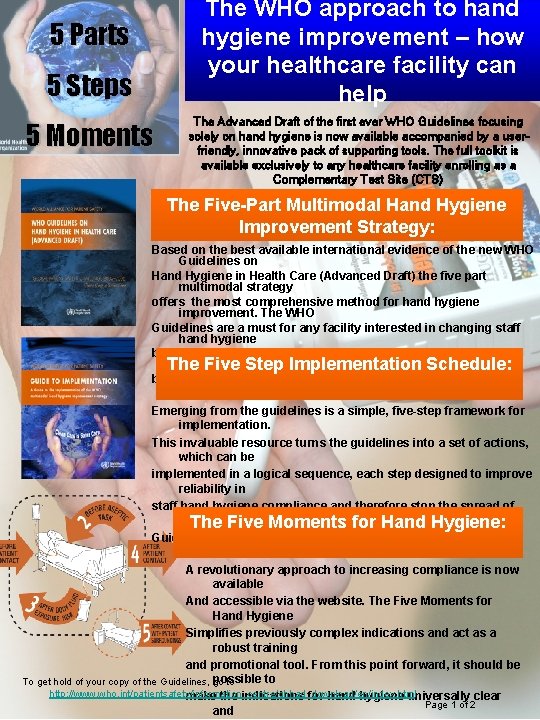 The WHO approach to hand hygiene improvement how