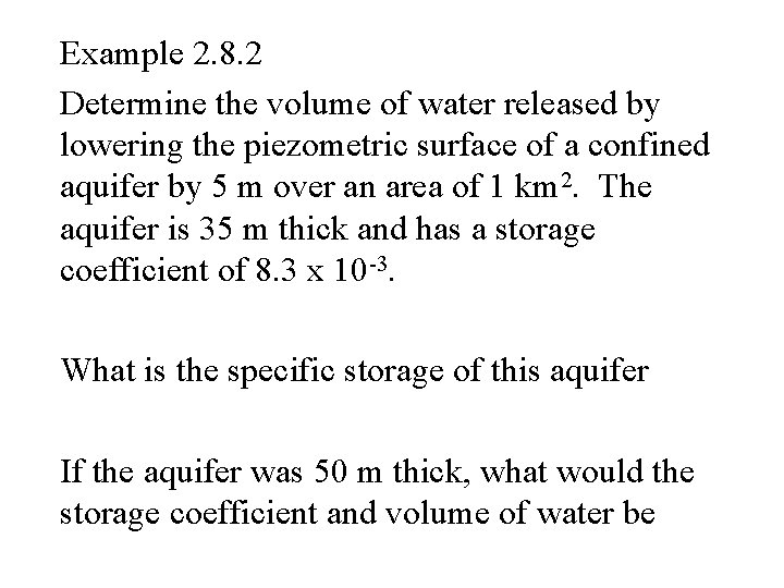 Example 2 5 1 Estimate the average drawdown