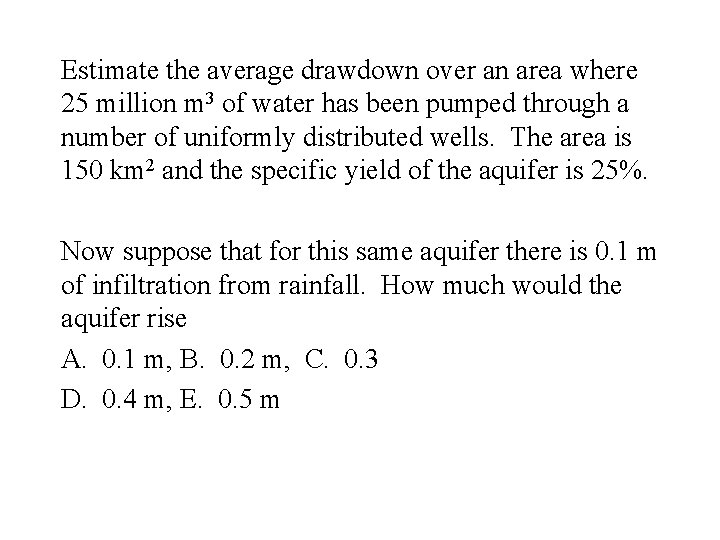 Example 2 5 1 Estimate the average drawdown
