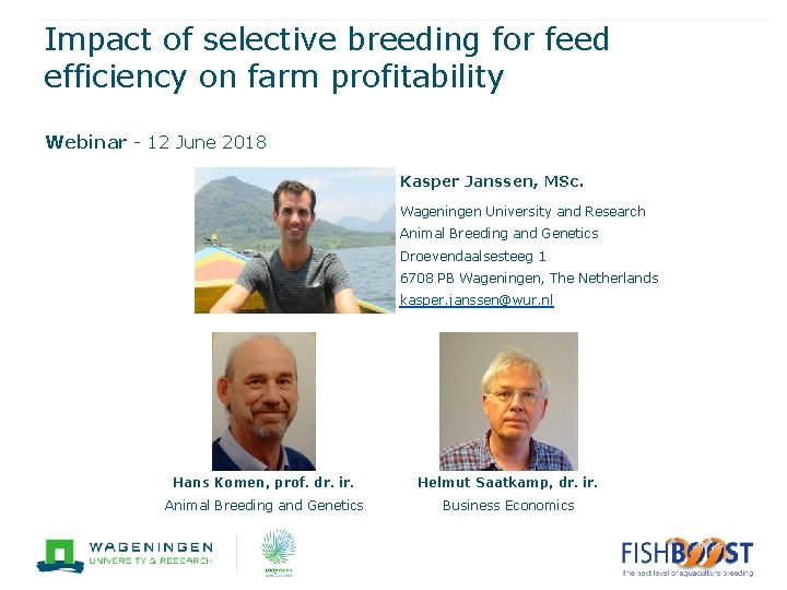 Impact of selective breeding for feed efficiency on
