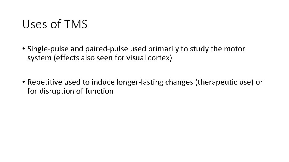 Transcranial magnetic stimulation TMS Neuromodulation Working Group Meeting