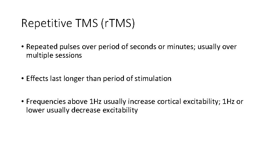 Transcranial magnetic stimulation TMS Neuromodulation Working Group Meeting