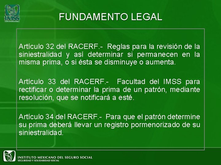SEGURO DE RIESGOS DE TRABAJO CLASIFICACIN DE EMPRESAS