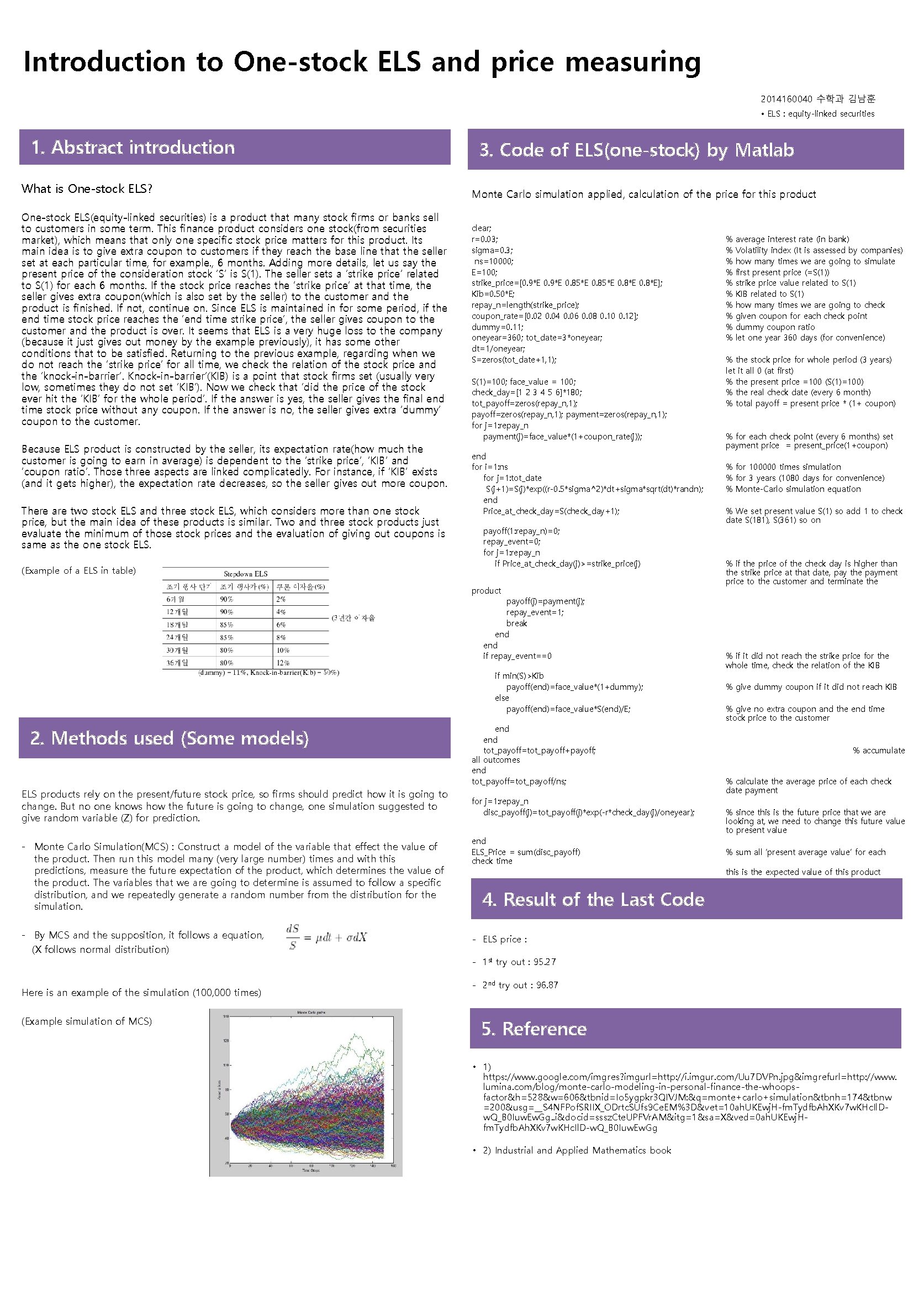 Introduction to Onestock ELS and price measuring 2014160040