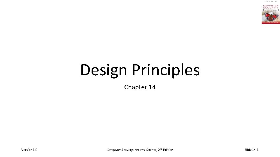 Design Principles Chapter 14 Version 1 0 Computer