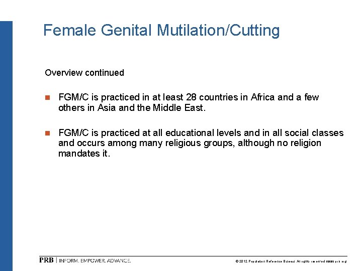 Female Genital Mutilation and Cutting Telling a Story