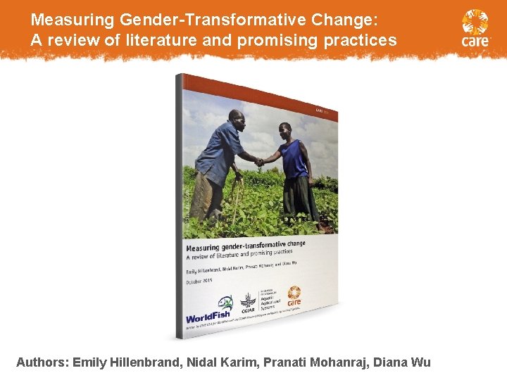 Measuring Gender Transformative Change A review of the