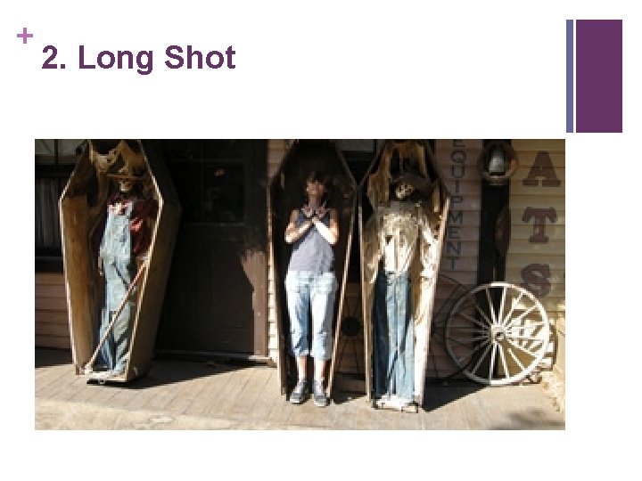 1 Extreme long shot 2 Long Shot 3