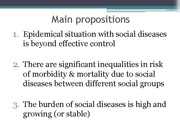 Social diseases HIV and tuberculosis and population health