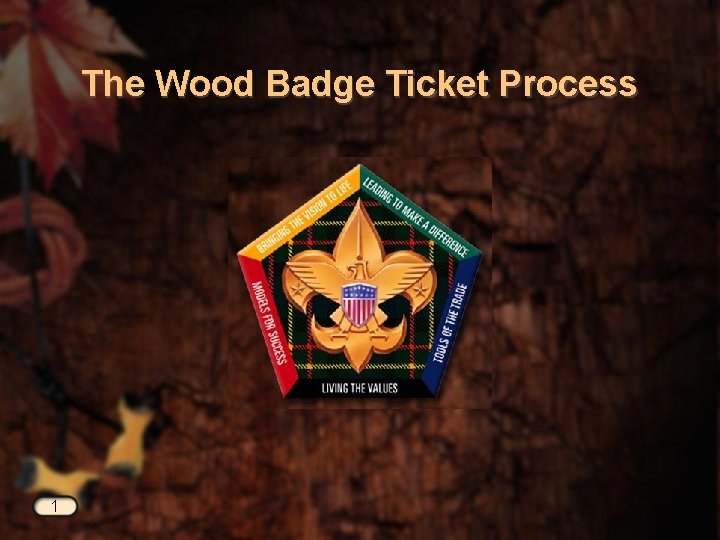 The Wood Badge Ticket Process 1 Values Mission