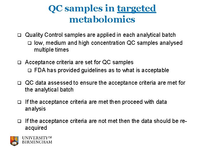 Introduction to the basic principles of quality assurance