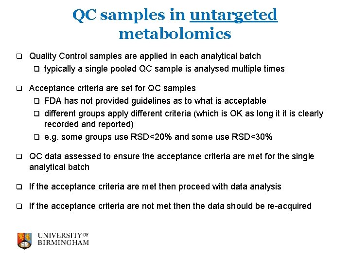Introduction to the basic principles of quality assurance