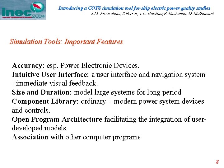 Introducing a COTS simulation tool for ship electric