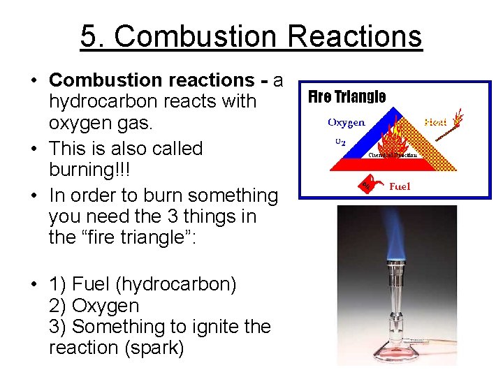 Types of Reactions 1 2 3 4 5