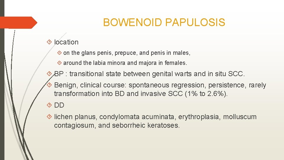 Pre Cancerous Lesions of the Skin Mucosa Neirita