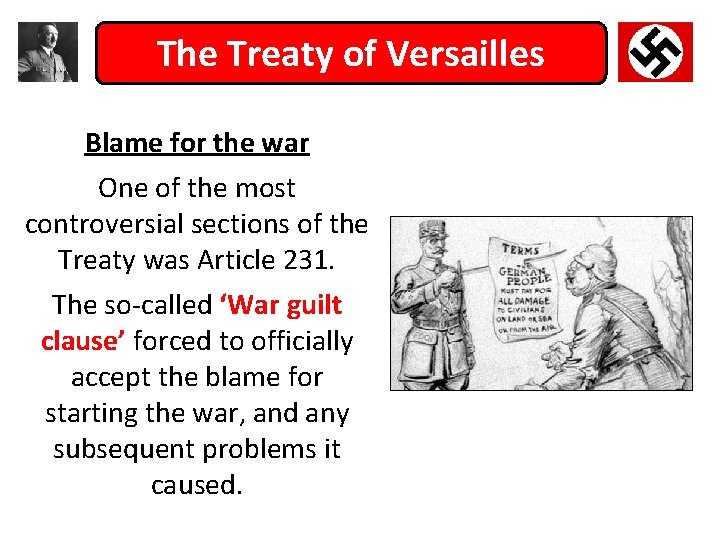 Hitler and Nazi Germany The Treaty of Versailles