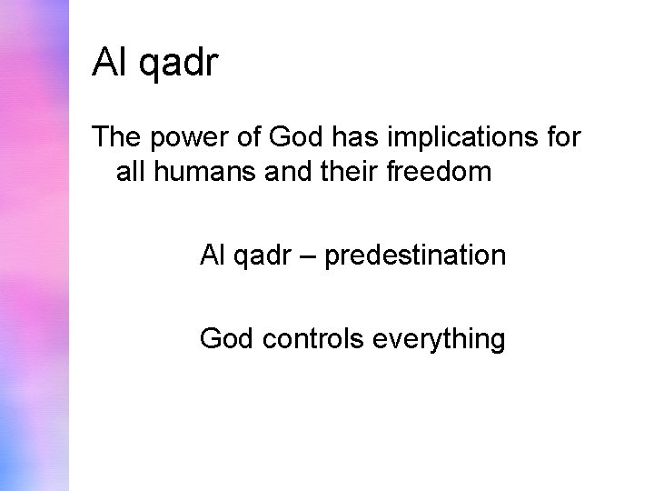 Tawhid lesson 2 Lesson objective understand the concept