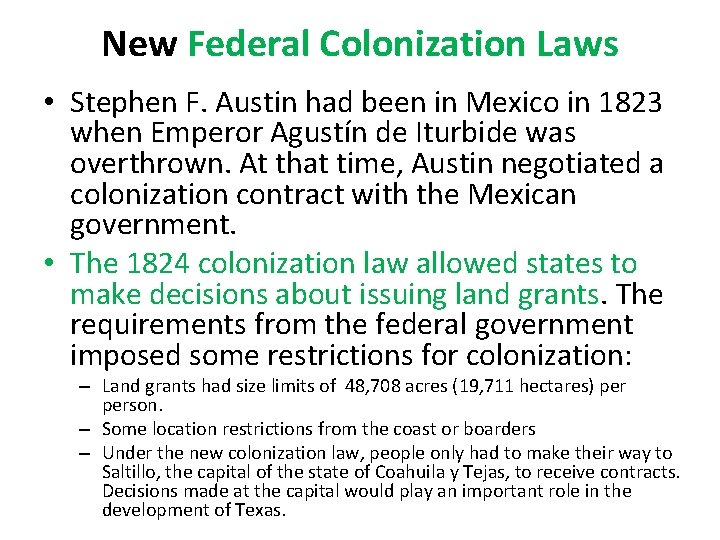 LESSON 2 The Colonies Grow LESSON 2 The