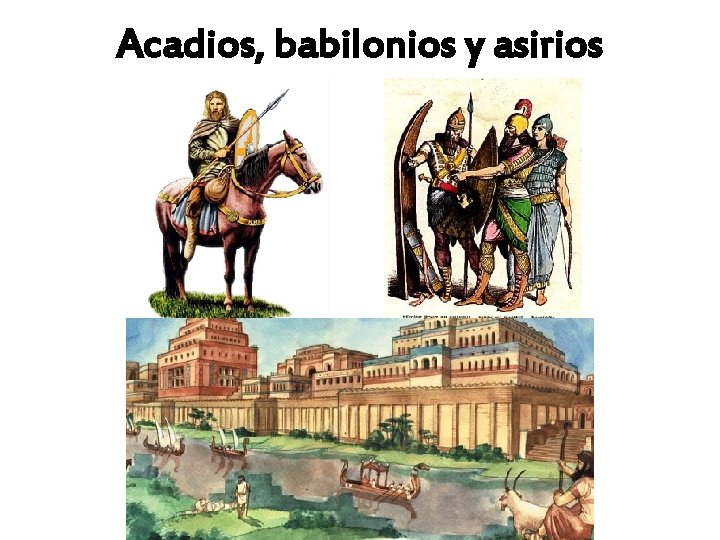 Acadios babilonios y asirios Acadios Ubicados al norte