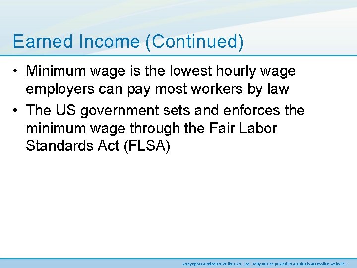 3 Income and Taxes 3 1 Income Objectives