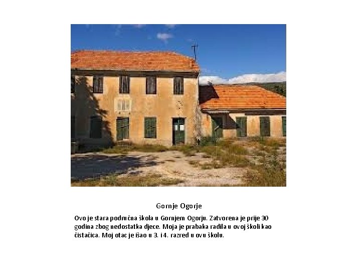 Ogorje Donje Ogorje Donje Ogorje se protee od