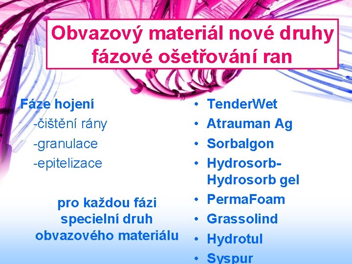 Obvazov technika OBVAZOV TECHNIKA Helena Michlkov OBVAZOV TECHNIKA