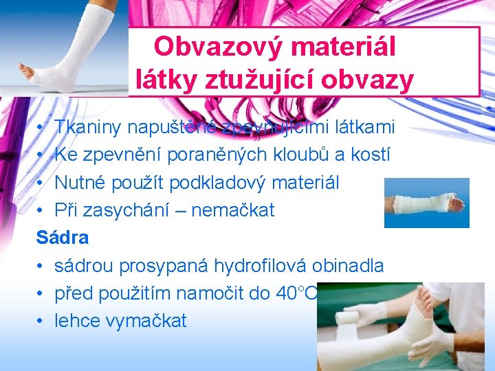 Obvazov technika OBVAZOV TECHNIKA Helena Michlkov OBVAZOV TECHNIKA