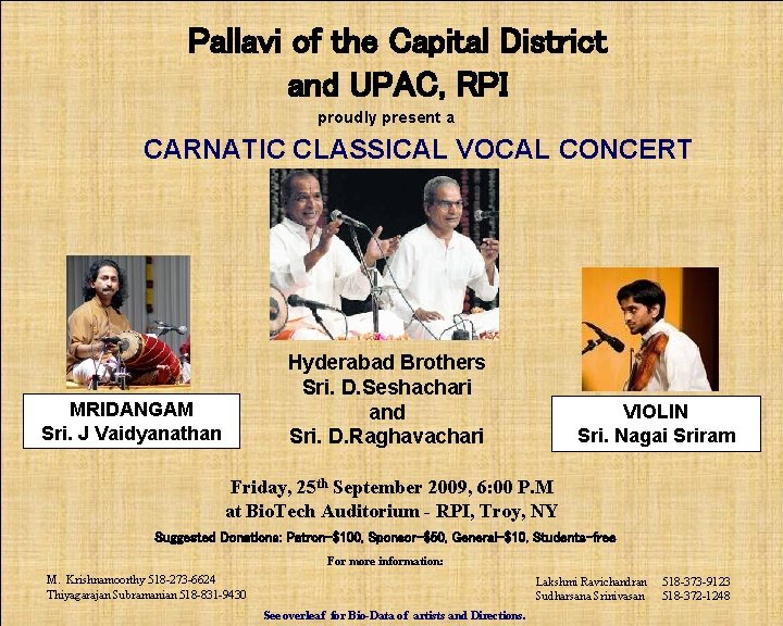 Pallavi of the Capital District and UPAC RPI