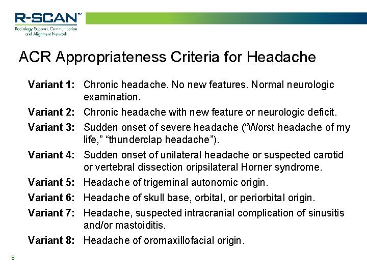 Imaging for Uncomplicated Headache When to Image Based
