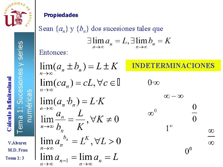Tema 1 Sucesiones y series numricas Clculo Infinitesimal