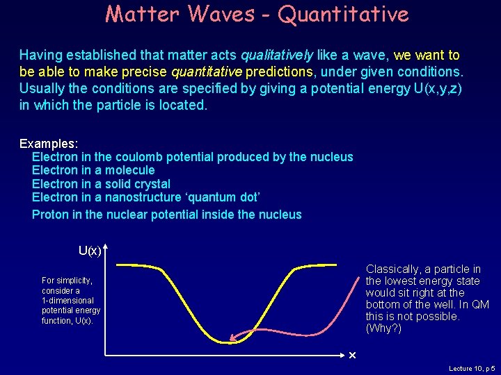 Quantum mechanics is the description of the behavior
