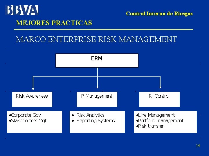 Control Interno de Riesgos CONTROL INTERNO DE RIESGOS