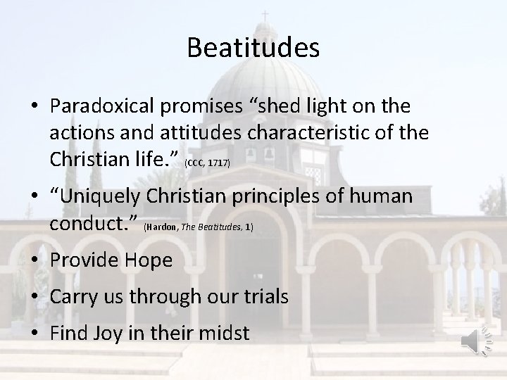 The Beatitudes Sister Paul Mary Dreger FSE Holy