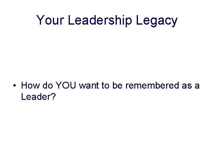 Leadership in the Post Secondary Environment Angela Hildyard