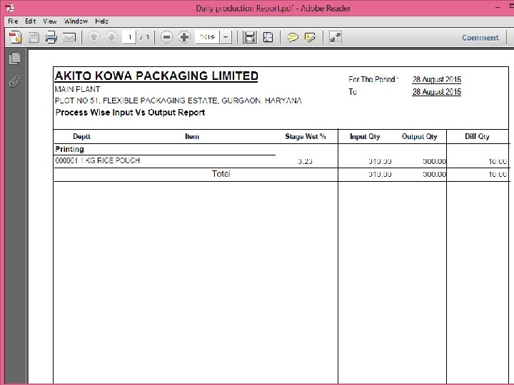 Flexible packaging Production Part 5 Work in Process