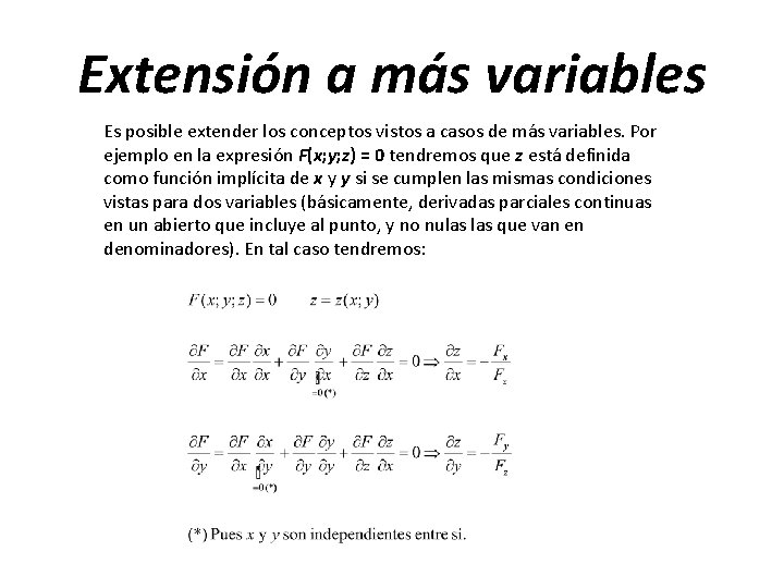 Regla de la cadena en varias variables Aprendiendo