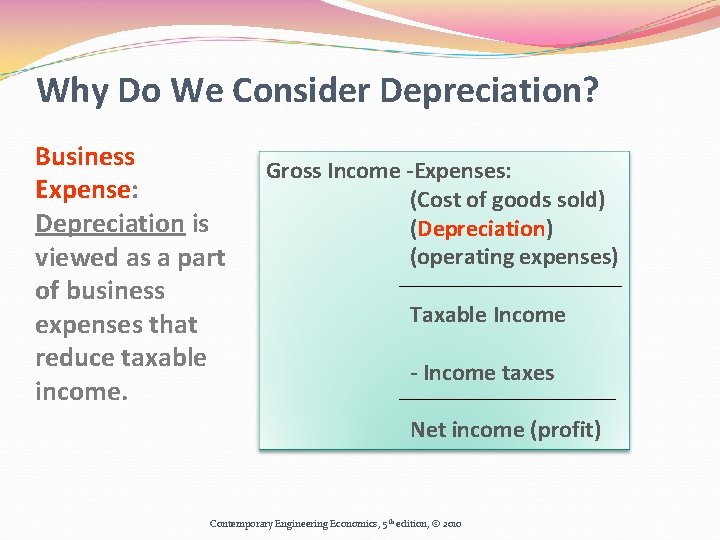 Asset Depreciation Lecture No 30 Chapter 9 Contemporary