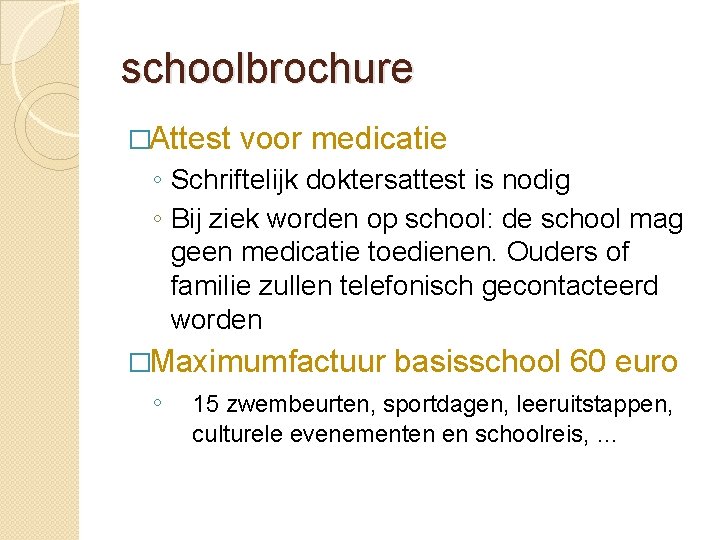 Welkom in 6 B Dimitri De Scheerder schoolafspraken