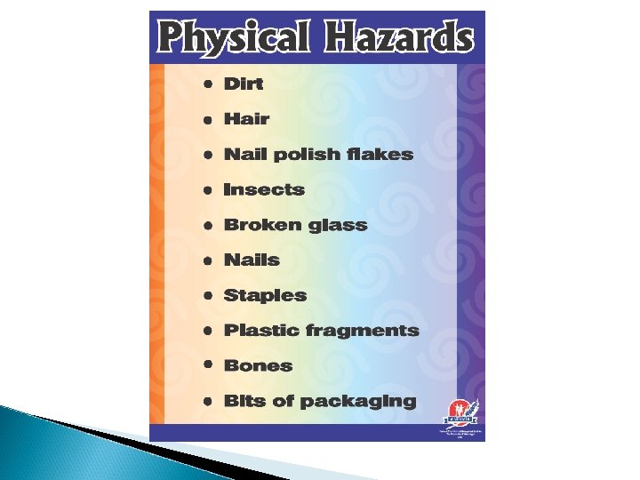 Safety Sanitation USDA NFSMI Acknowledgement Statement You understand