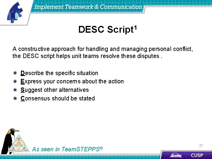 1 Learning Objectives Recognize the importance of effective